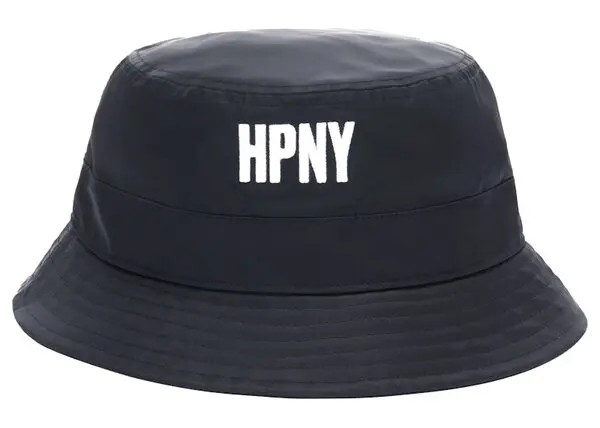 Heron Preston Hpny Emb Nylon Bucket Hat - Black/white