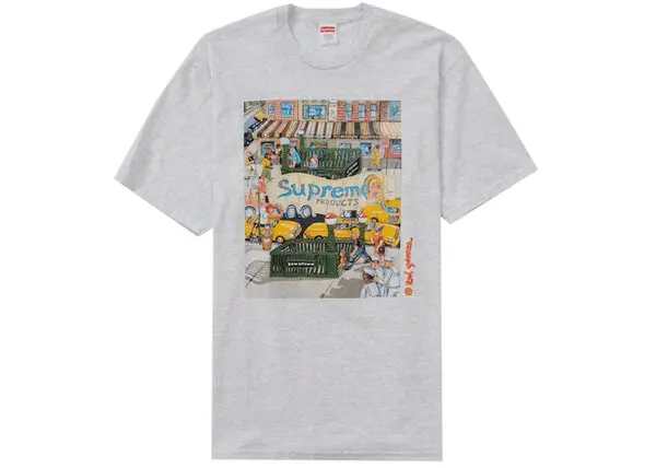 Supreme Manhattan Tee Shirt - Ash Grey