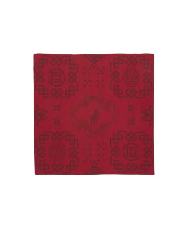 CLOT X Polo Shirt Ralph Lauren Square Scarf - Red