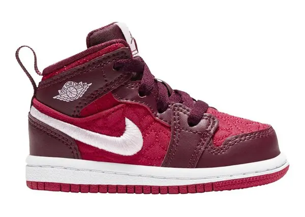 JORDAN 1 Mid Sneakers - Gym Red/pink Foam
