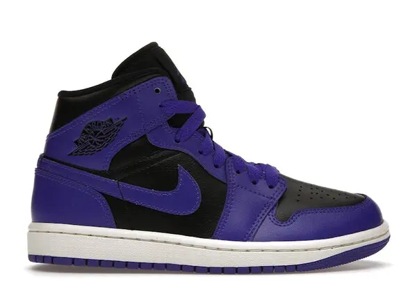 JORDAN 1 Mid High-top Sneakers - Black/dark Concord/sail