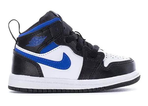 JORDAN 1 Mid Sneakers - Black/racer Blue/white