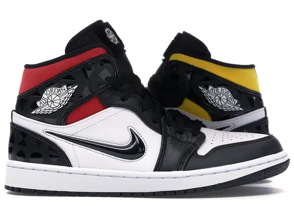 JORDAN 1 Mid Quai 54 - White/black