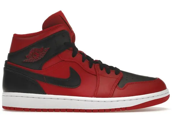 JORDAN 1 Mid Reverse Bred - Gym Red/black/white
