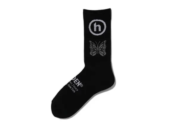 HIDDEN NY X Needles Jacquard Socks - Black