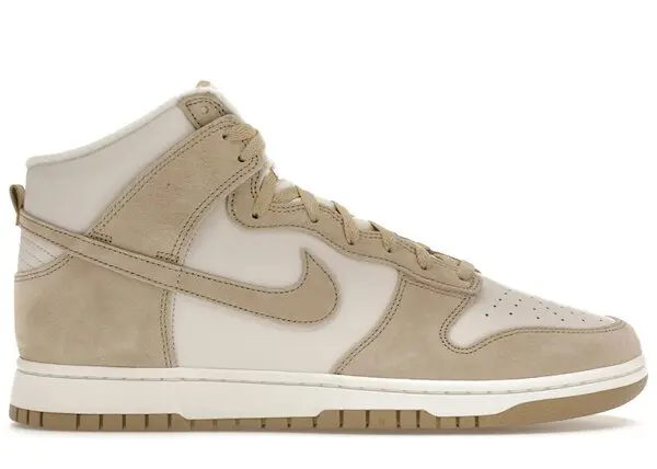 Nike Dunk High Suedein Sneakers - Tan/white