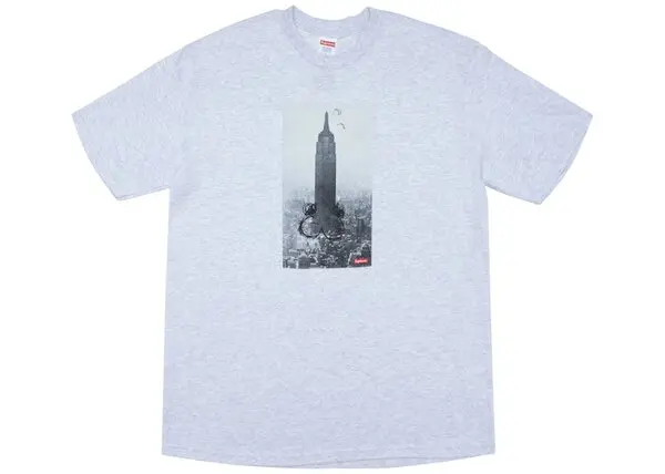 Supreme Mike Kelley The Empire State Building Tee Shirt - Ash Grey