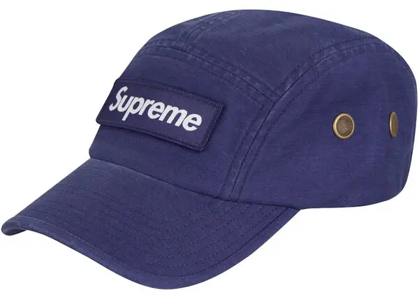 Supreme Military Camp Cap - Light Navy Blue