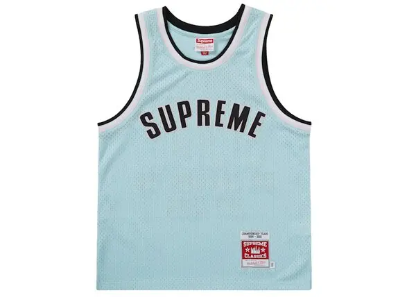 Supreme Mitchell & Ness Basketball Jersey - Light Blue