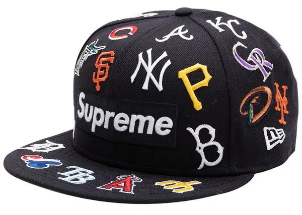 Supreme Mlb New Era Cap - Navy Blue