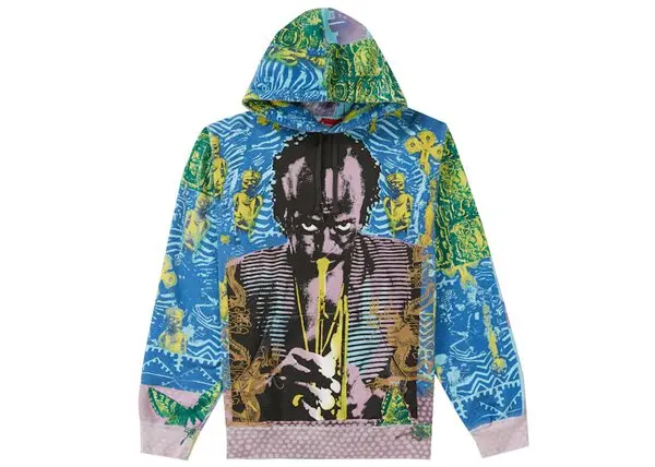 Supreme Miles Davis Hooded Sweatshirt - Blue