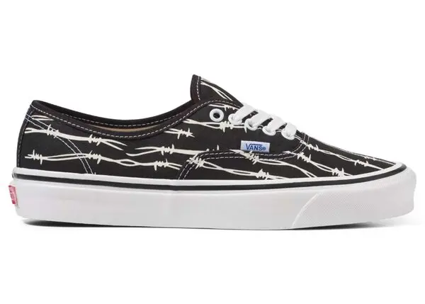 VANS Ua Authentic 44 Dx Anaheim Factory Barbed Wire Sneakers - Black/white/og Barbed Wire