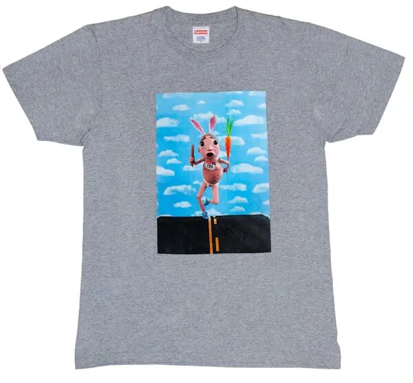 Supreme Mike Hill Runner Tee Shirt - Heather Grey