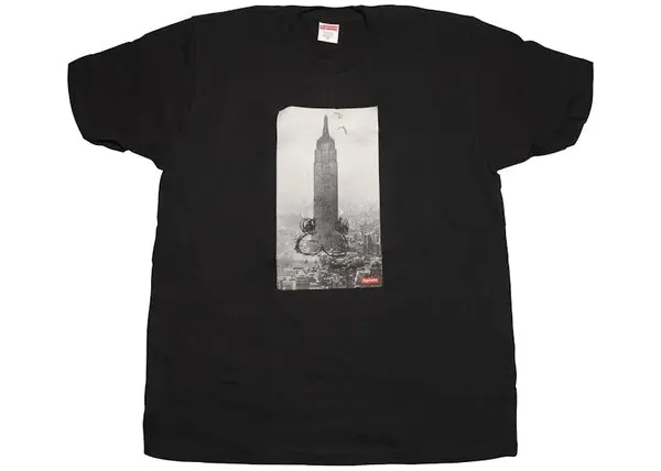 Supreme Mike Kelley The Empire State Building Tee Shirt - Black