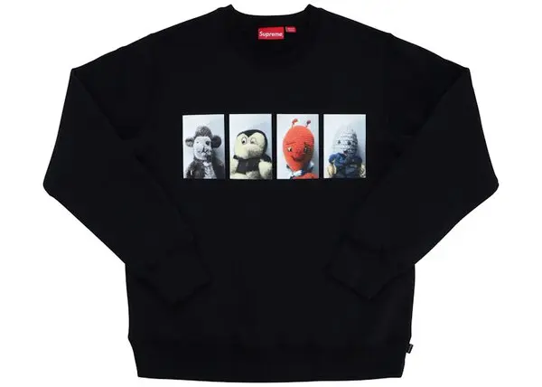 Supreme Mike Kelley Ahhyouth! Crewneck Sweatshirt - Black