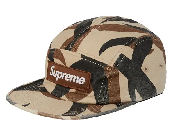 Supreme Military Camp Cap - Tan Tribal Camo