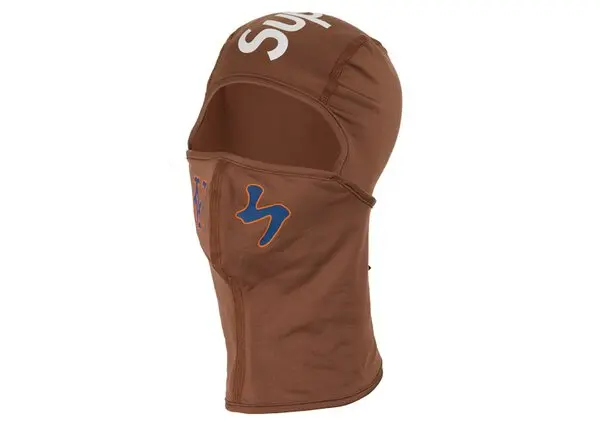 Supreme Mlb Kanji Teams New York Mets Balaclava - Brown