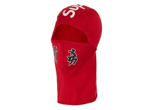 Supreme Mlb Kanji Teams New York Yankees Balaclava - Red