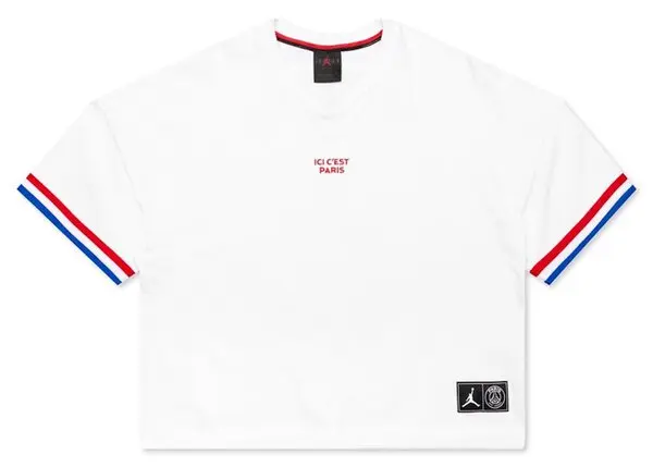 JORDAN X Psg Short Sleeve Top - White/university Red