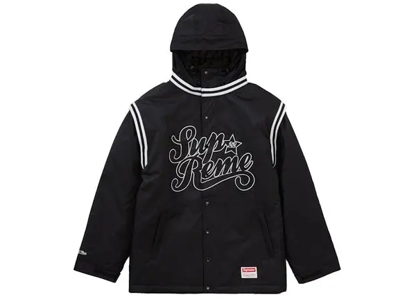 Supreme Mitchell & Ness Quilted Sports Jacket - Black