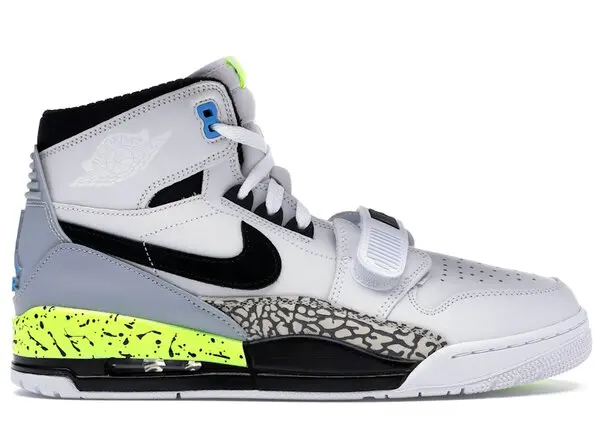 JORDAN Legacy 312 Command Force High-top Sneakers - White/black/volt