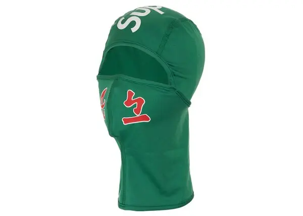 Supreme Mlb Kanji Teams Atlanta Braves Balaclava - Light Pine