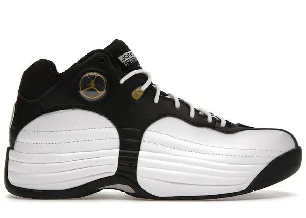 JORDAN Jumpman Team 1 Sneakers - White/black/metallic Gold
