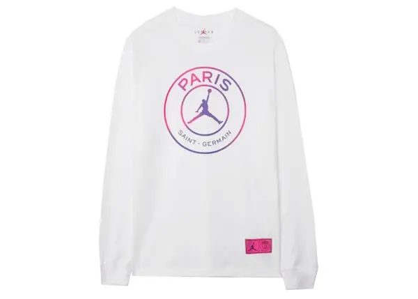 JORDAN X Paris Saintgermain Long Sleeve Tee Shirt