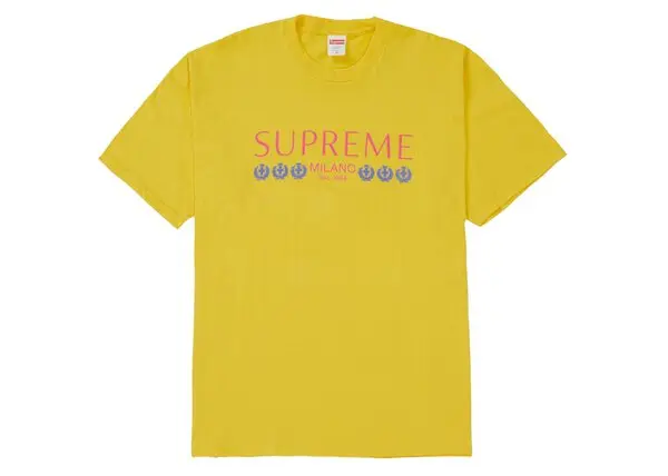 Supreme Milano Tee Shirt - Yellow