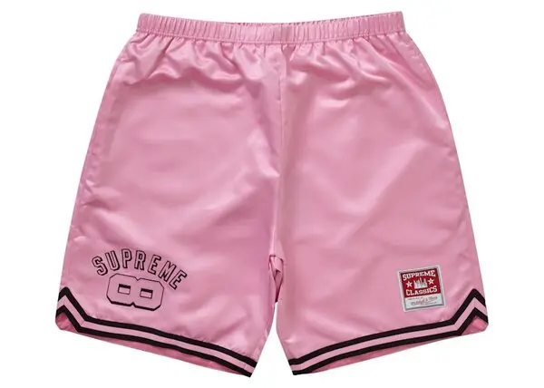 Supreme Mitchell & Ness Satin Basketball Short - Pink