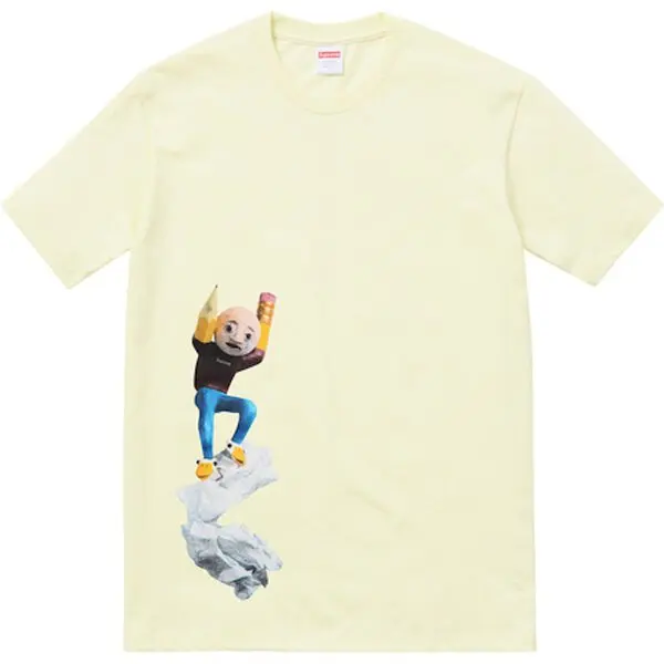 Supreme Mike Hill Regretter Tee Shirt - Pale Yellow