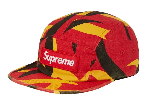 Supreme Military Camp Cap - Red Tribal Camo