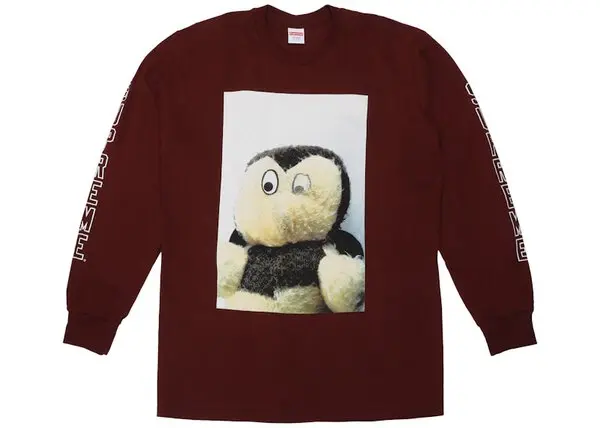 Supreme Mike Kelley Ahhyouth! Long Sleeve Tee Shirt - Burgundy