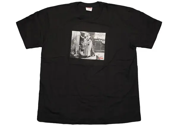 Supreme Mike Kelley Hiding From Indians Tee Shirt - Black