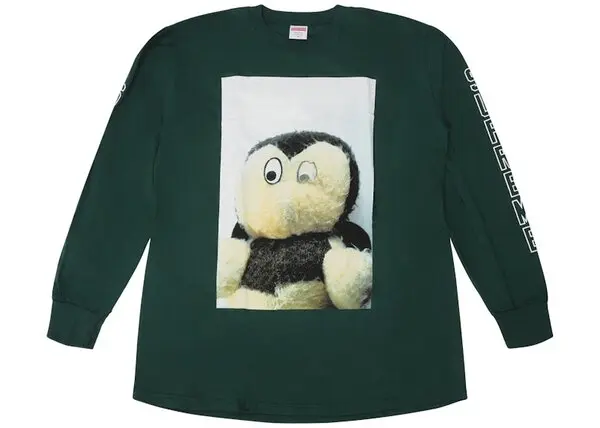 Supreme Mike Kelley Ahhyouth! Long Sleeve Tee Shirt - Dark Green