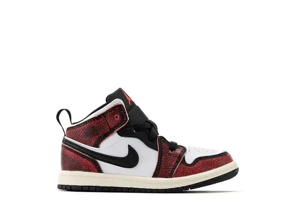 JORDAN 1 Mid Se Wearaway Sneakers - Black/white/sail