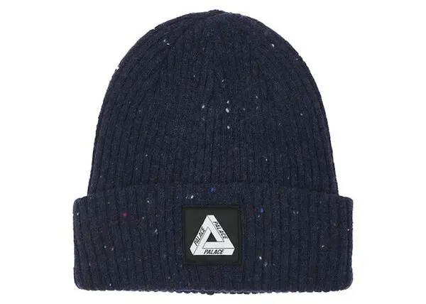 PALACE Nepped Triferg Patch Beanie - Navy Blue