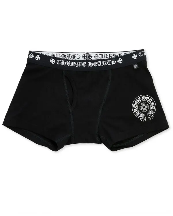 Chrome Hearts Boxer Brief Shorts - Black/white