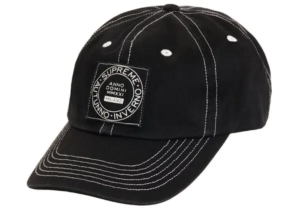 Supreme Milano Patch 6-panel Cap - Black