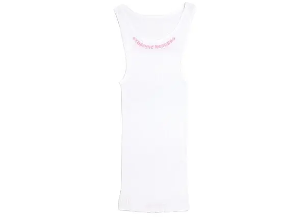 Chrome Hearts Love You Rib Tank - White