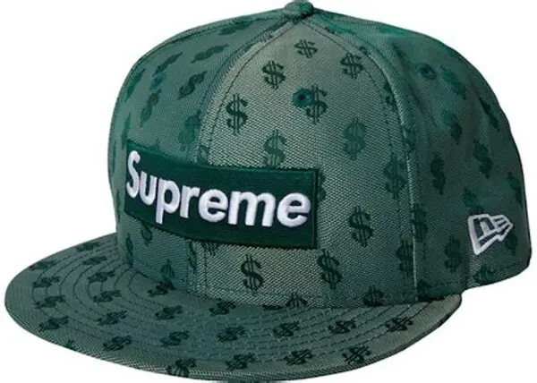 Supreme Monogram Box Logo New Era Cap - Green