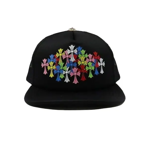 Chrome Hearts Crosses Trucker Cap - Black