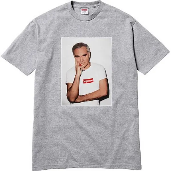 Supreme Morrissey Tee Shirt - Heather Grey