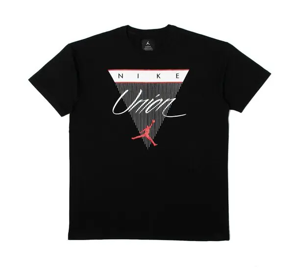 JORDAN X Union Nrg Vault Flight Triangle Tee Shirt - Black