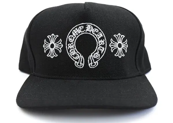 Chrome Hearts Horseshoe Denim Baseball Cap - Black