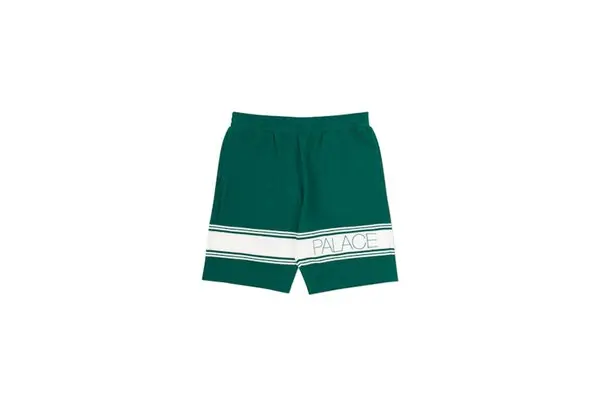 PALACE Marina Stripe Pique Shorts - White/green