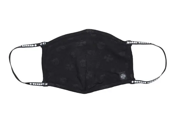 Chrome Hearts Motif Facemask - Black/white