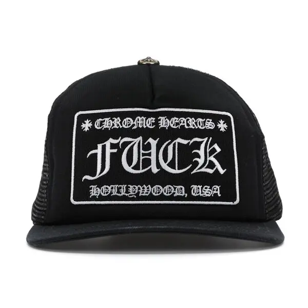 Chrome Hearts Hollywood Trucker Hat - Black
