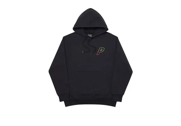 PALACE Linear Triple Fade Hood - Black