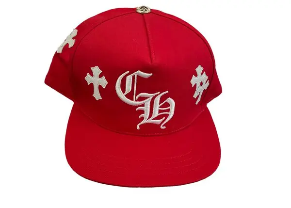 Chrome Hearts Cross Patch Baseball Cap - Red